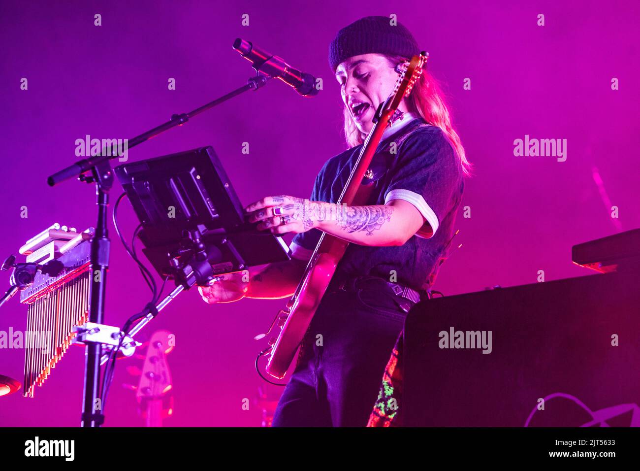 Turin Italy. 26 August 2022. The Australian singer songwriter TASH ...
