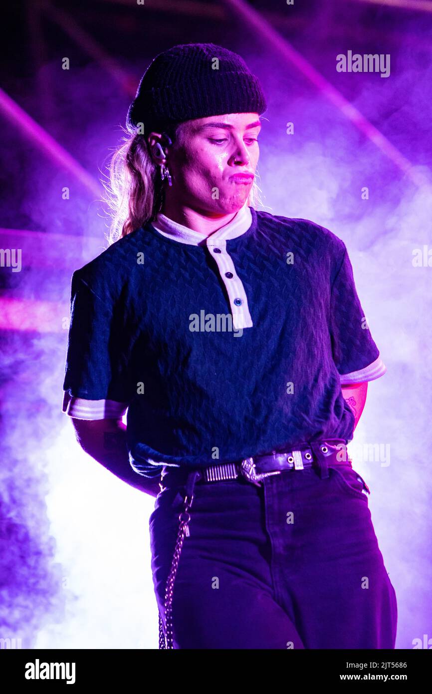 Turin Italy. 26 August 2022. The Australian singer songwriter TASH ...