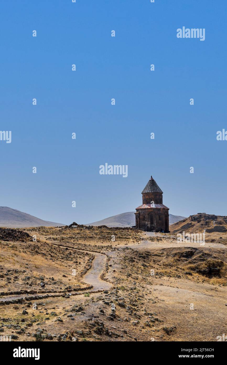 Ani Ancient Ruin near Kars, eastern Turkey. The Church of Saint Gregory ...