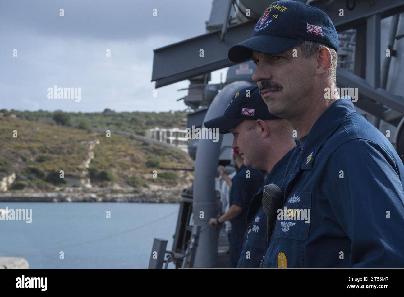 U.S. Navy Command Master Chief right, and Gas Turbine System Technician ...