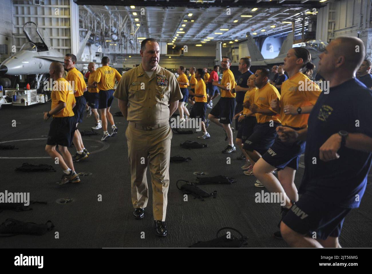 U.S. Navy Command Master Chief encourages chief petty officers and ...