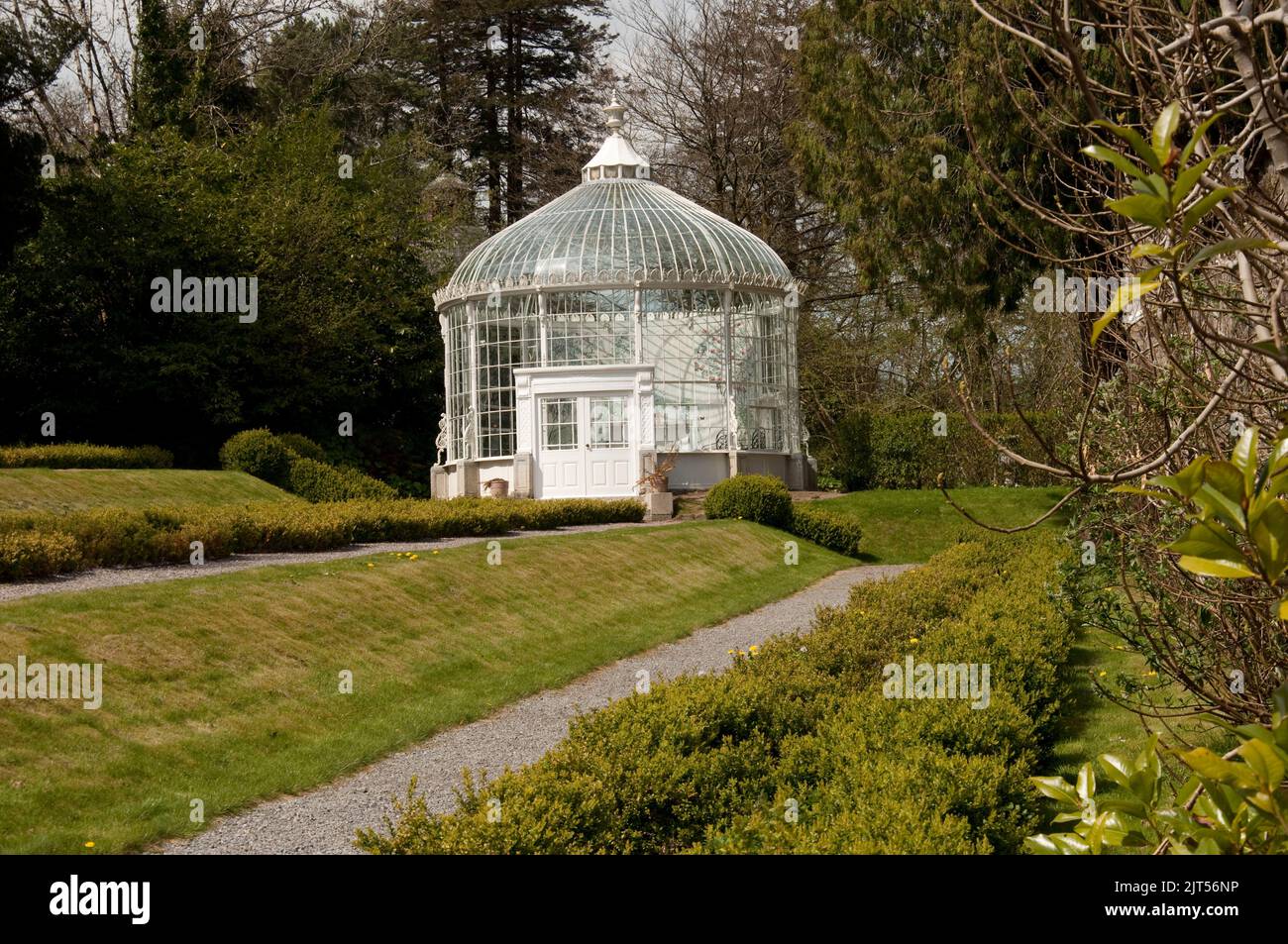 Gazebo, Gardens, Woodstock House, Inistioge, Co. Kilkenny, Eire. The beautiful Woodstock Gardens ...