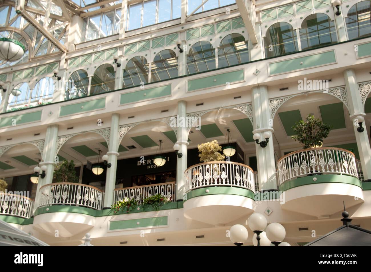 St Stephen's Green Shopping Centre, Dublin, Eire. Elegant old building ...