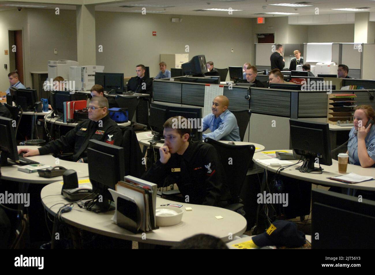 U.S. Navy Cyber Defense Operations Command monitor Stock Photo - Alamy