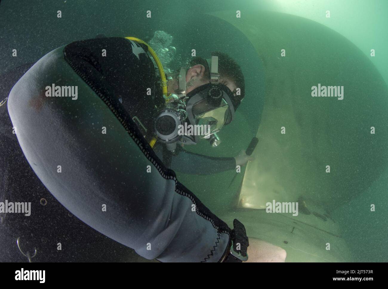 U.S. Navy Diver 3rd Class assigned to Norfolk Ship Support Activity ...