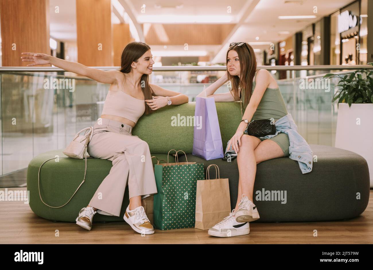 Woman clothes sales shopping laughing hi-res stock photography and ...