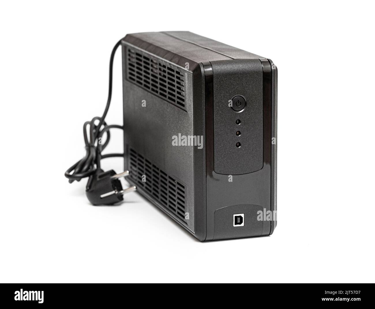 Uninterruptible power supply (UPS) on a white background Stock Photo - Alamy