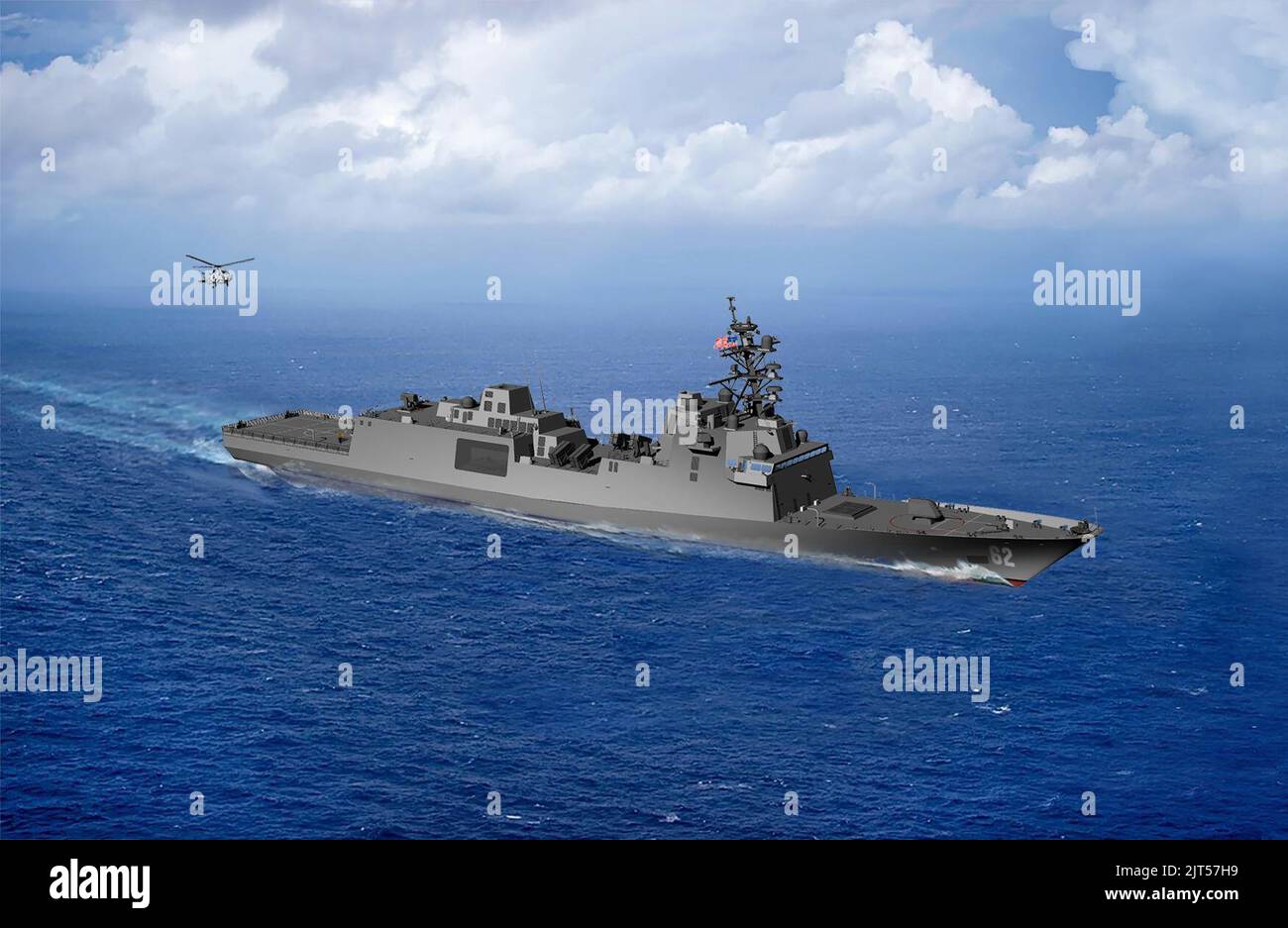 U.S. Navy guided-missile frigate FFG(X) artist rendering, 30 April 2020 ...
