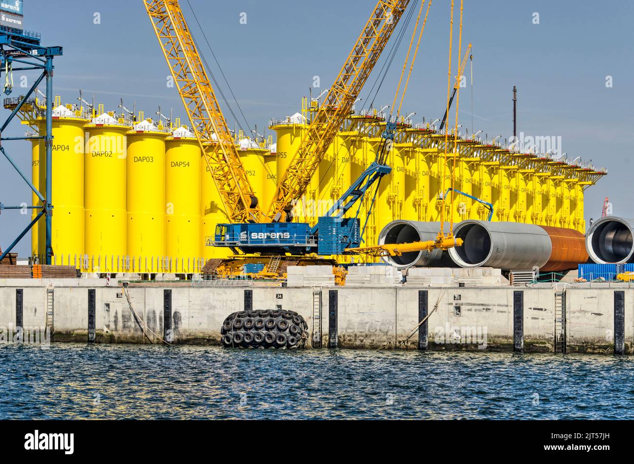 Rotterdam, The Netherlands, August 23, 2022: large yellow foundation ...