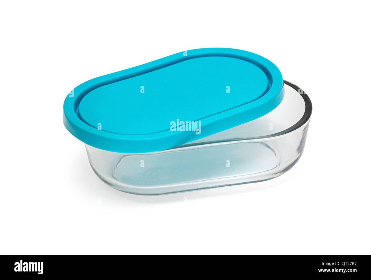 glass food container isolated on white background with clipping path ...