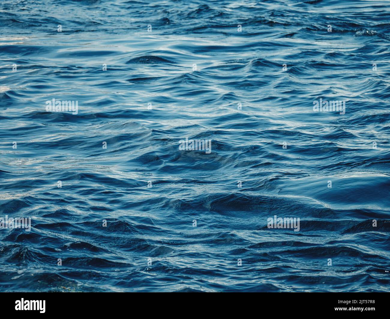 Dark blue water with waves. Ocean, sea or deep river surface. Liquid ...