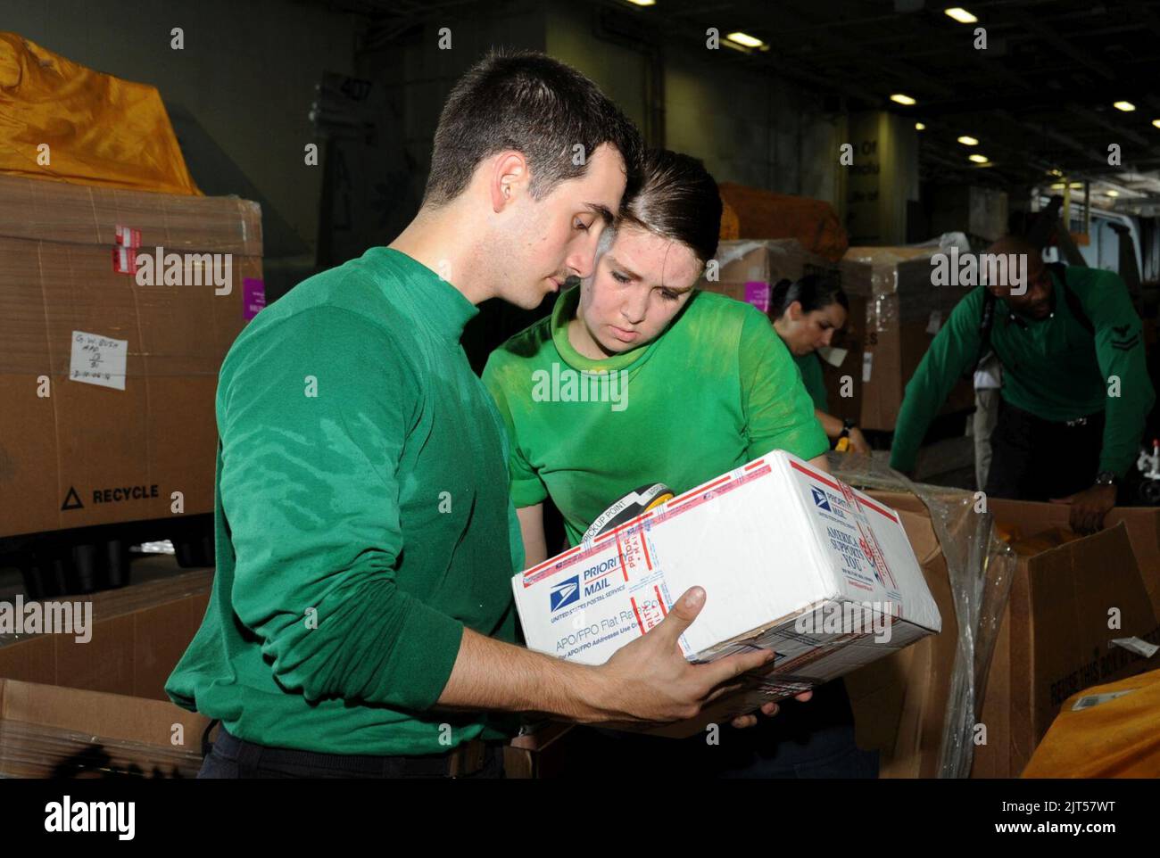 U.S. Navy Logistics Specialist Seaman Recruit left, and Logistics ...