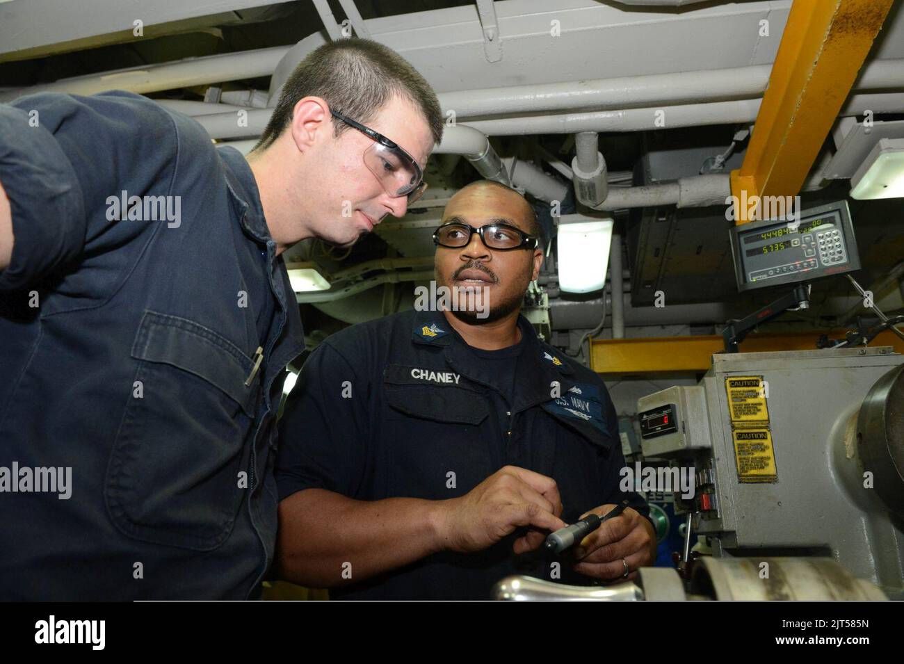 U.S. Navy Machinery Repairman 1st Class right, and Machinery Repairman ...