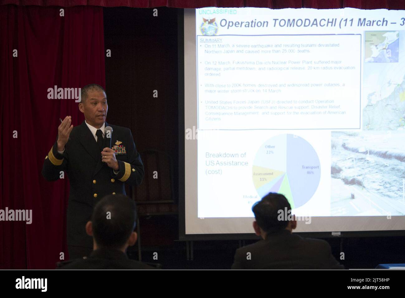U.S. Navy Rear Adm. Colin Chinn, left, the command surgeon for U.S ...