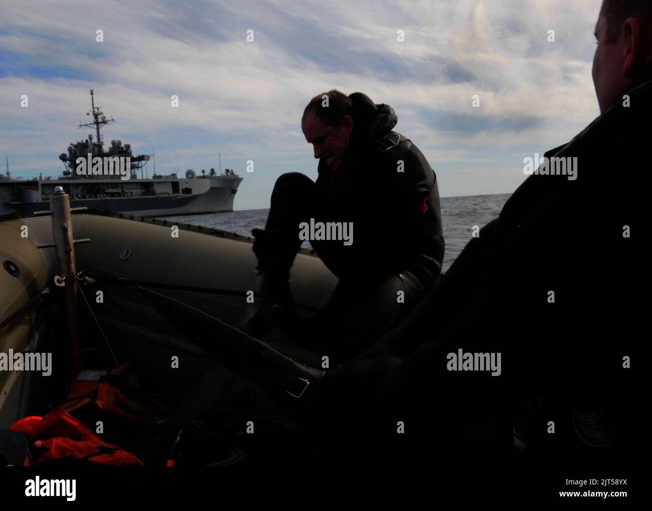 U.S. Navy search and rescue swimmers 3rd Officer and Able Body Seaman ...