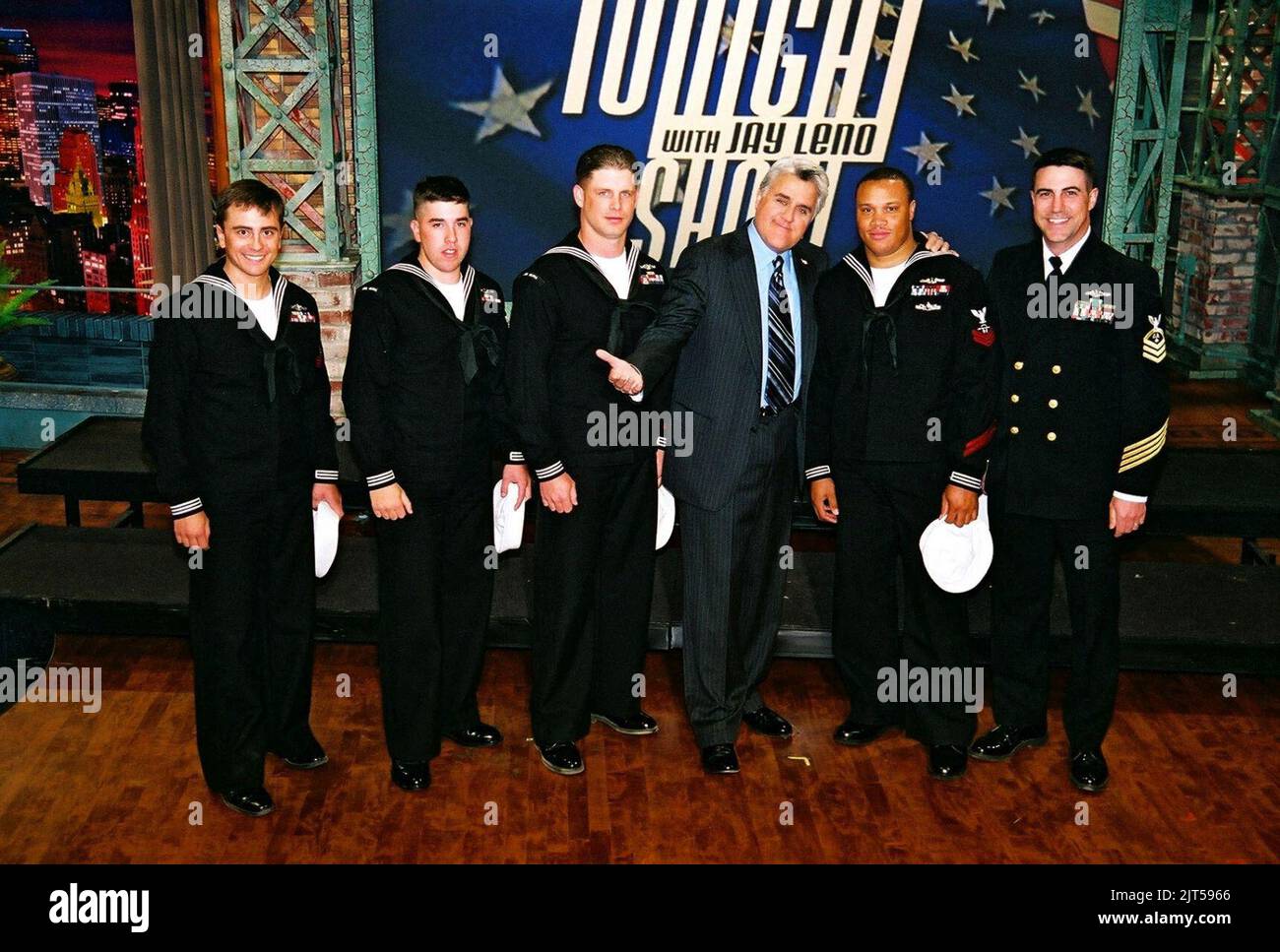 U.S. Navy submariners from USS Helena (SSN 725) with Jay Leno Stock ...