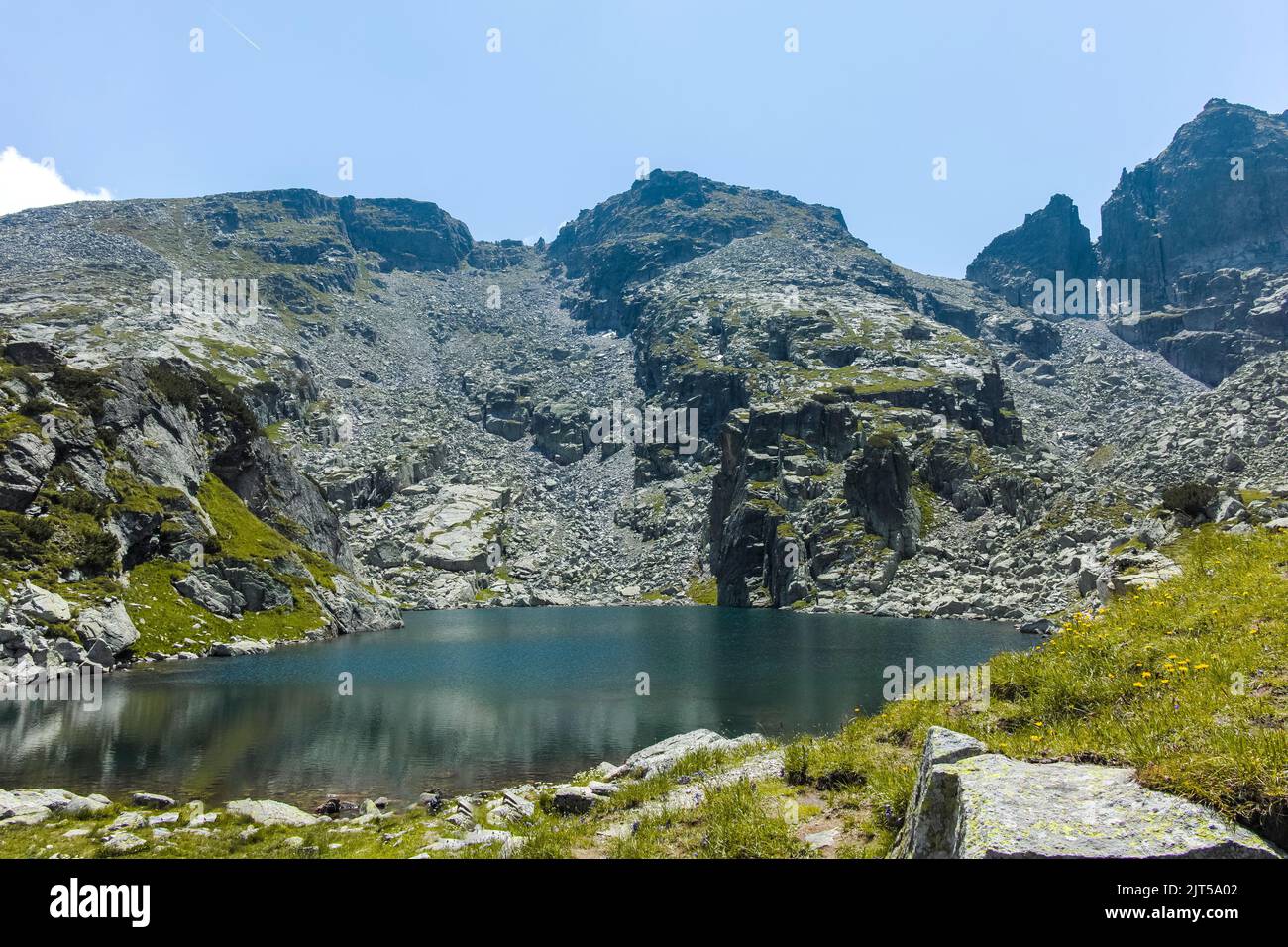 Amazing Landscape of Rila Mountain near The Scary lake and Kupens peaks ...