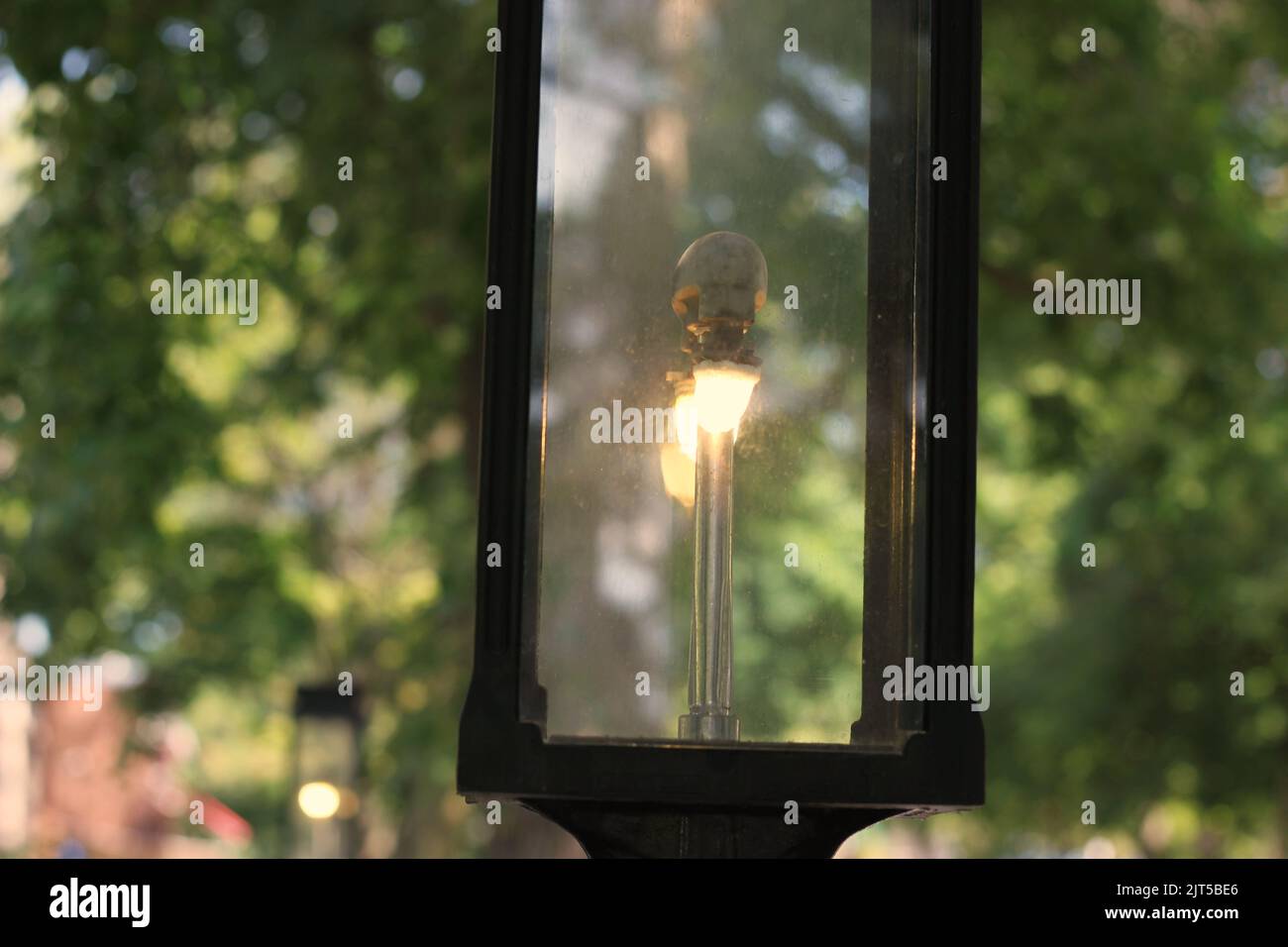 Simple typical iron metal gas light Stock Photo - Alamy