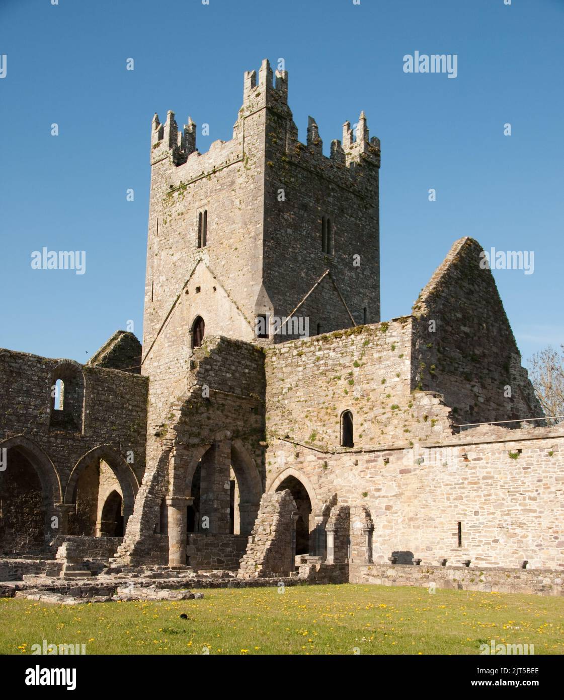 Jerpoint abbey tower hi-res stock photography and images - Alamy