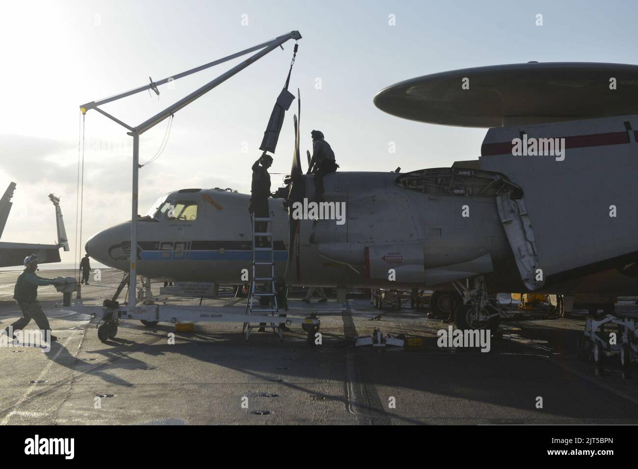 U.S. Sailors assigned to Carrier Airborne Early Warning Squadron (VAW ...