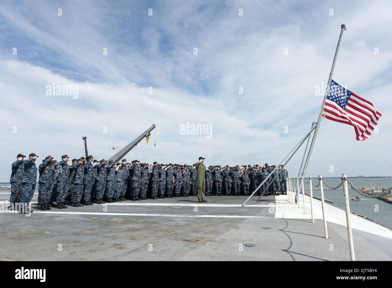 U.S. Sailors assigned to the aircraft carrier USS Harry S. Truman (CVN ...
