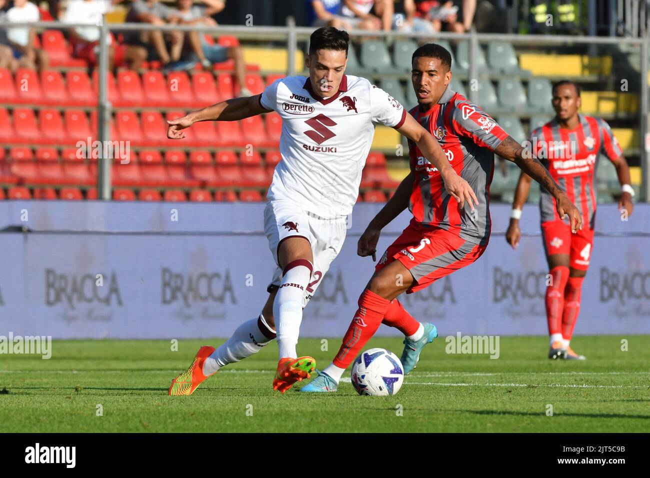 Giovanni Zini stadium, Cremona, Italy, August 27, 2022, samuele ricci ...