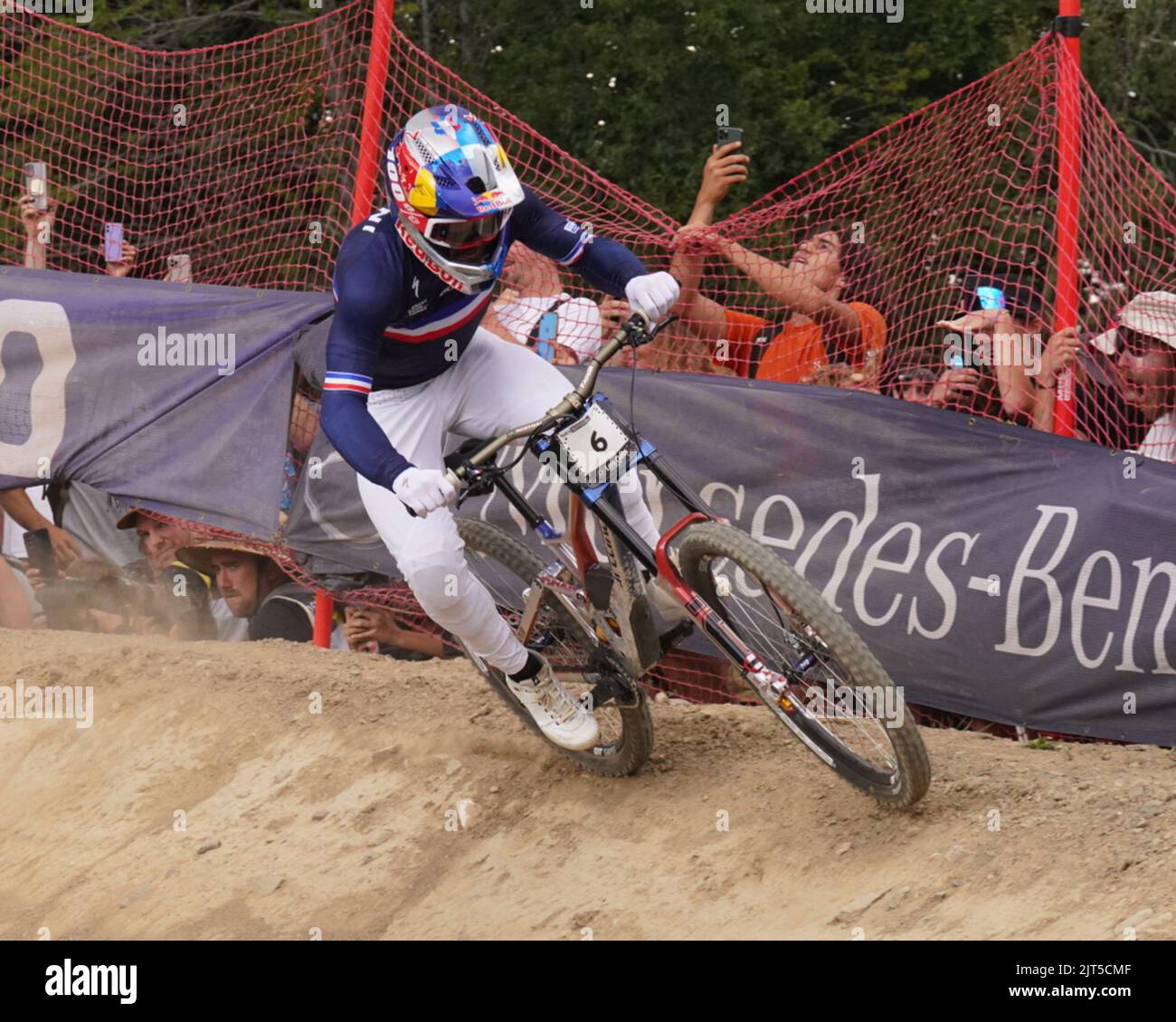 Les Gets, France. 27th Aug, 2022. 6 BRUNI Loic during UCI Mountain Bike ...