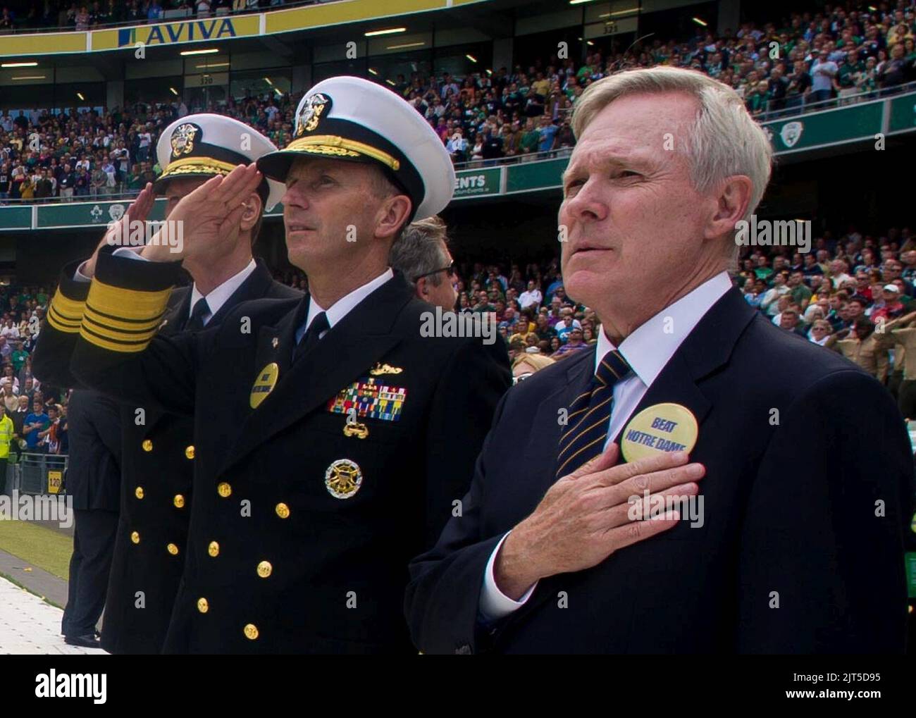 U.S. Secretary of the Navy Ray Mabus, right, and U.S. Navy Chief of ...