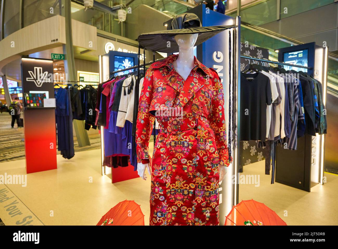SINGAPORE - CIRCA JANUARY, 2020: Lisa Von Tang clothes on display at ...