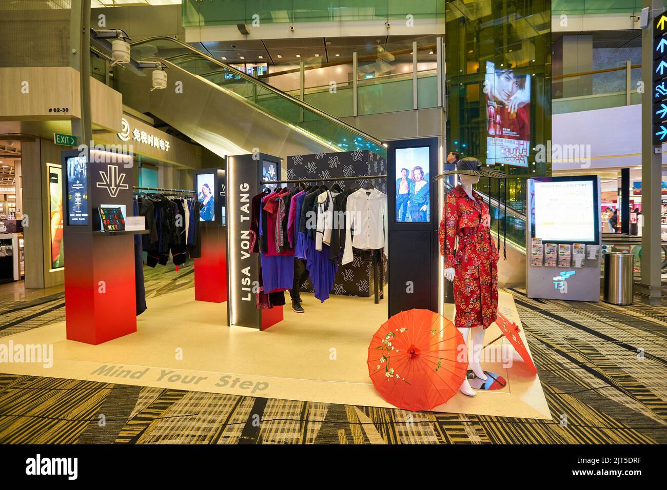 SINGAPORE - CIRCA JANUARY, 2020: Lisa Von Tang clothes on display at ...