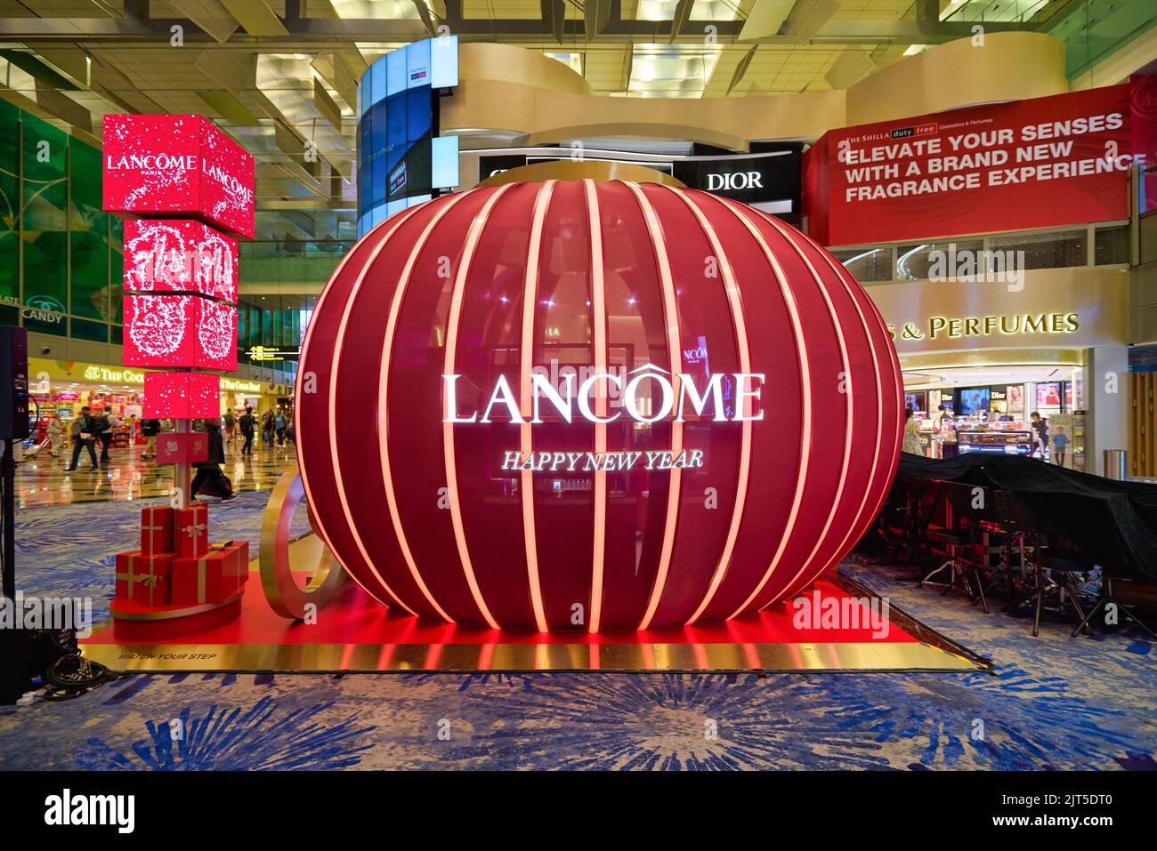 SINGAPORE - CIRCA JANUARY, 2020: Lancome's Chinese New Year themed pop ...