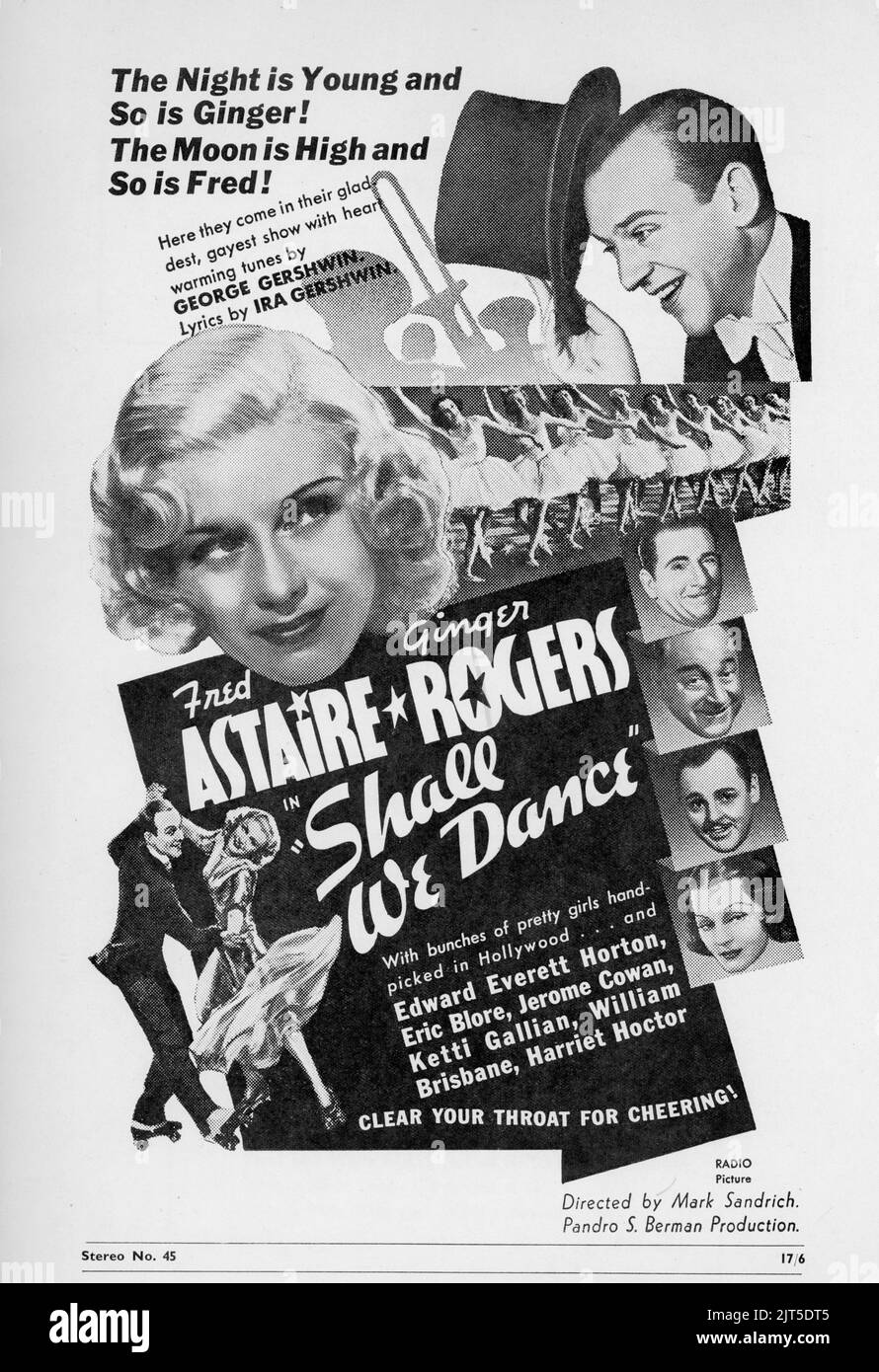 FRED ASTAIRE and GINGER ROGERS with EDWARD EVERETT HORTON and ERIC ...
