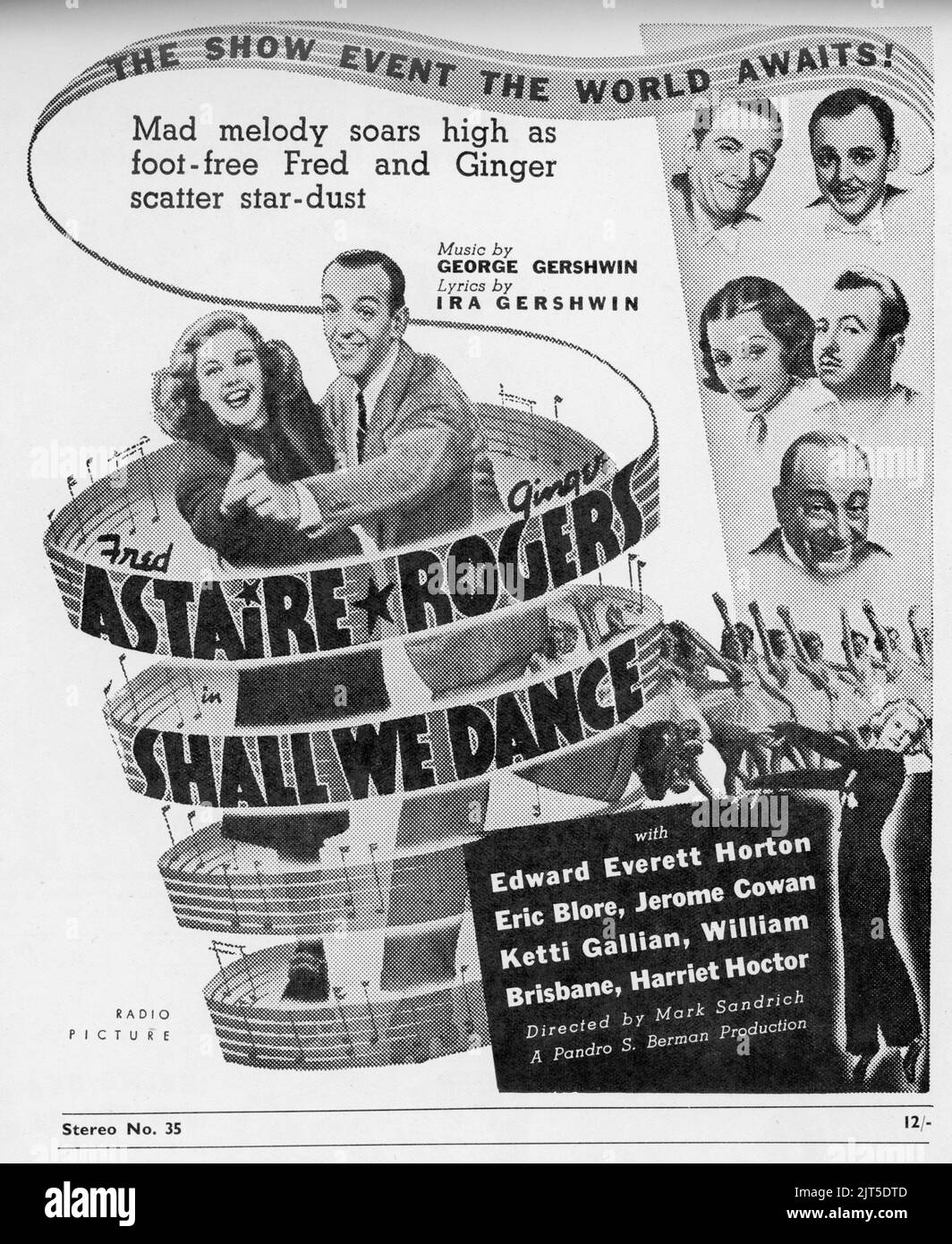 FRED ASTAIRE and GINGER ROGERS with EDWARD EVERETT HORTON and ERIC ...