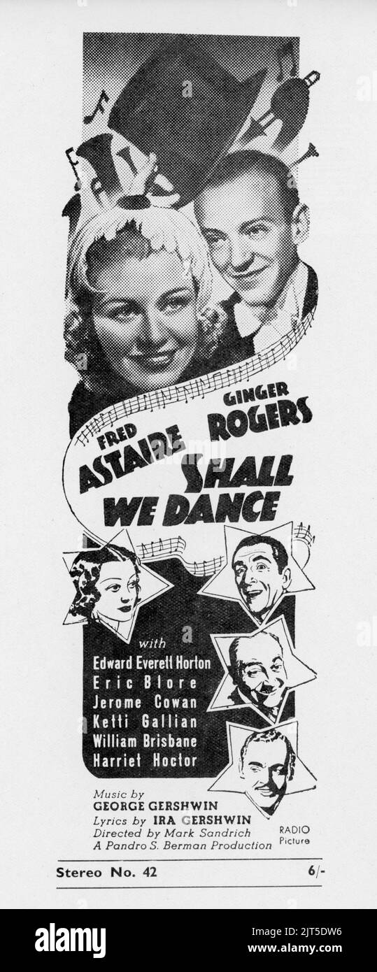 FRED ASTAIRE and GINGER ROGERS with EDWARD EVERETT HORTON and ERIC ...