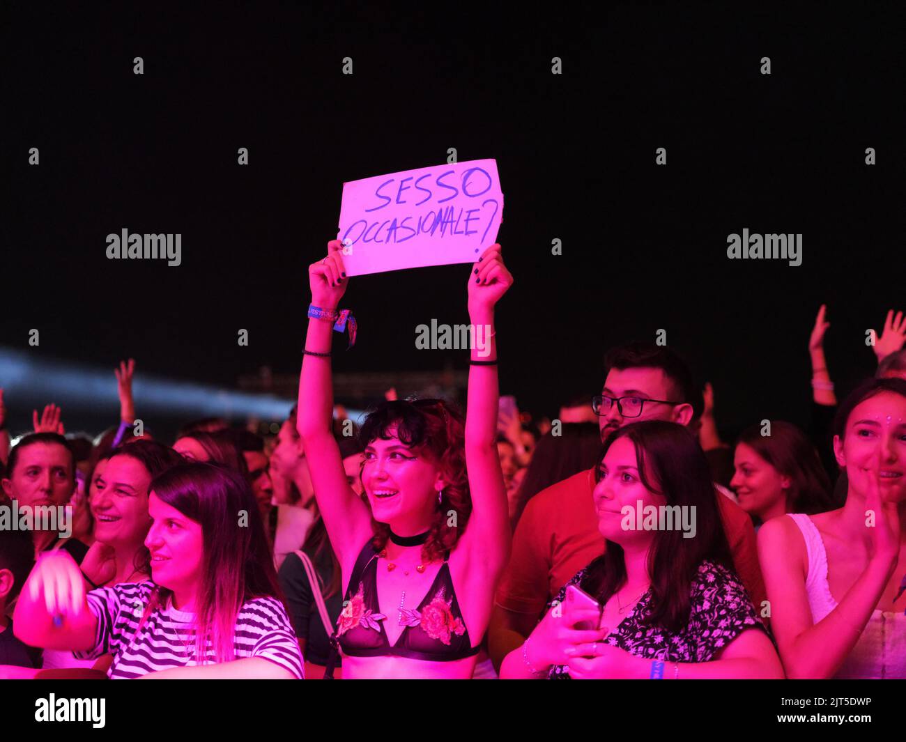 during the Sunny Hill Festival 2022 on August 26, 2022 in Tirana ...