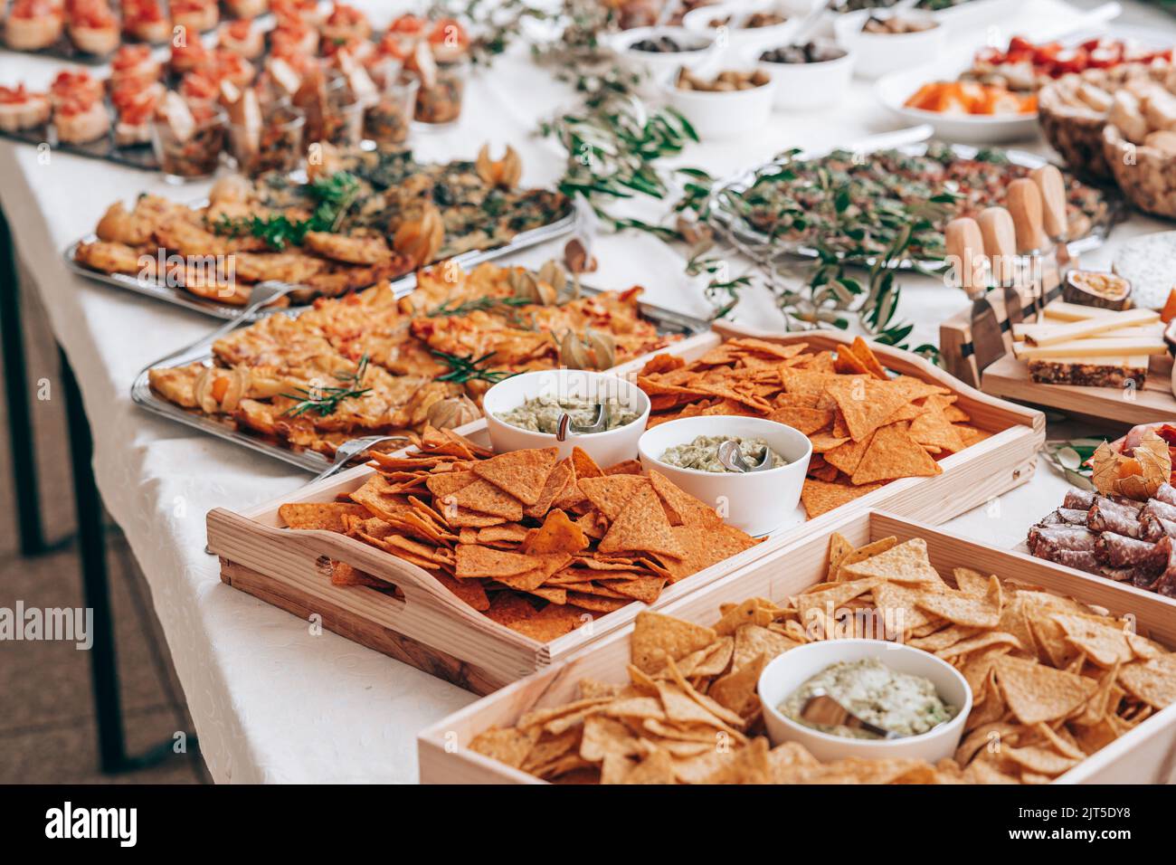 Table full of appetizers hi-res stock photography and images - Alamy