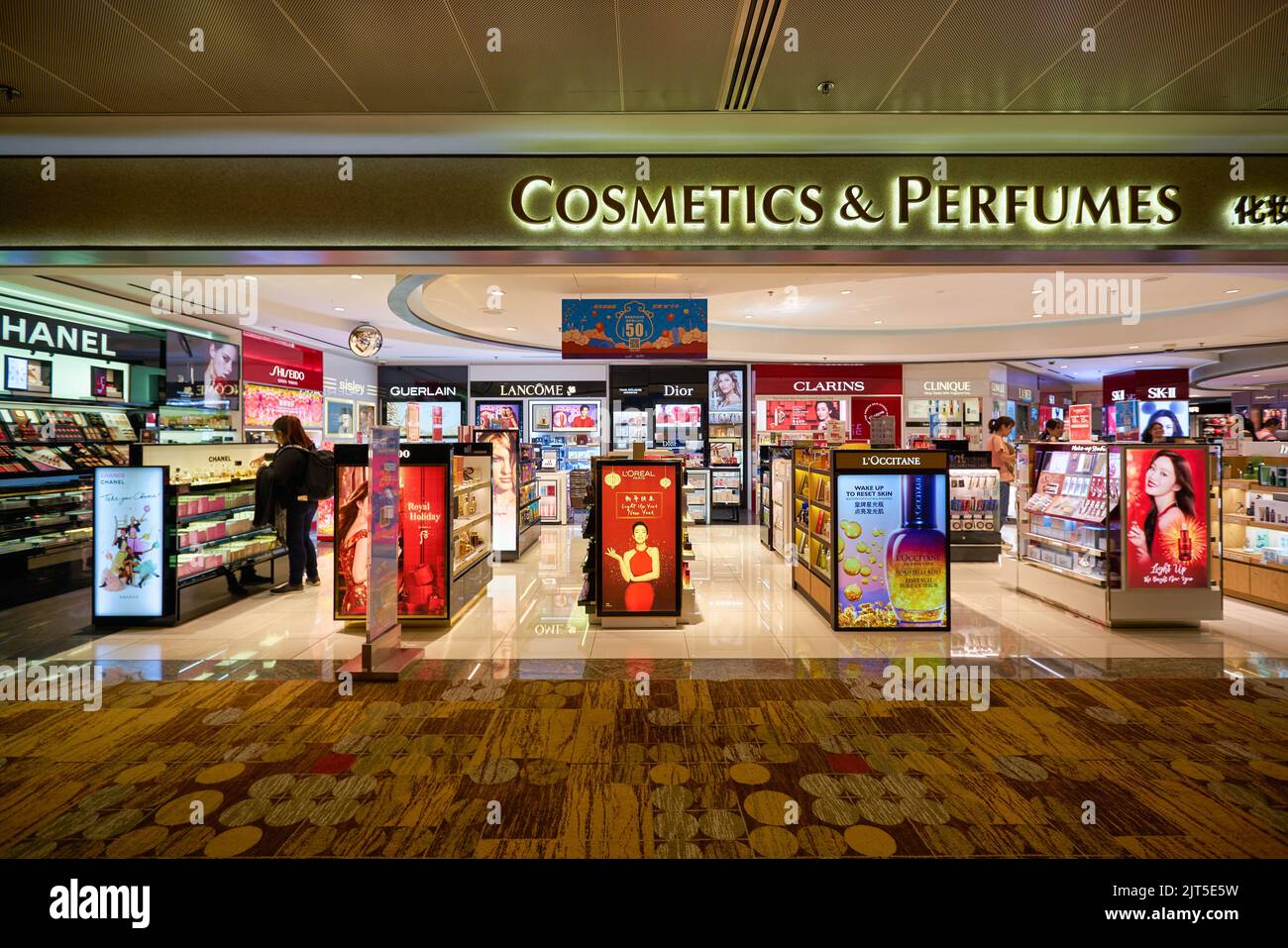 SINGAPORE - CIRCA JANUARY, 2020: personal care products on display at ...
