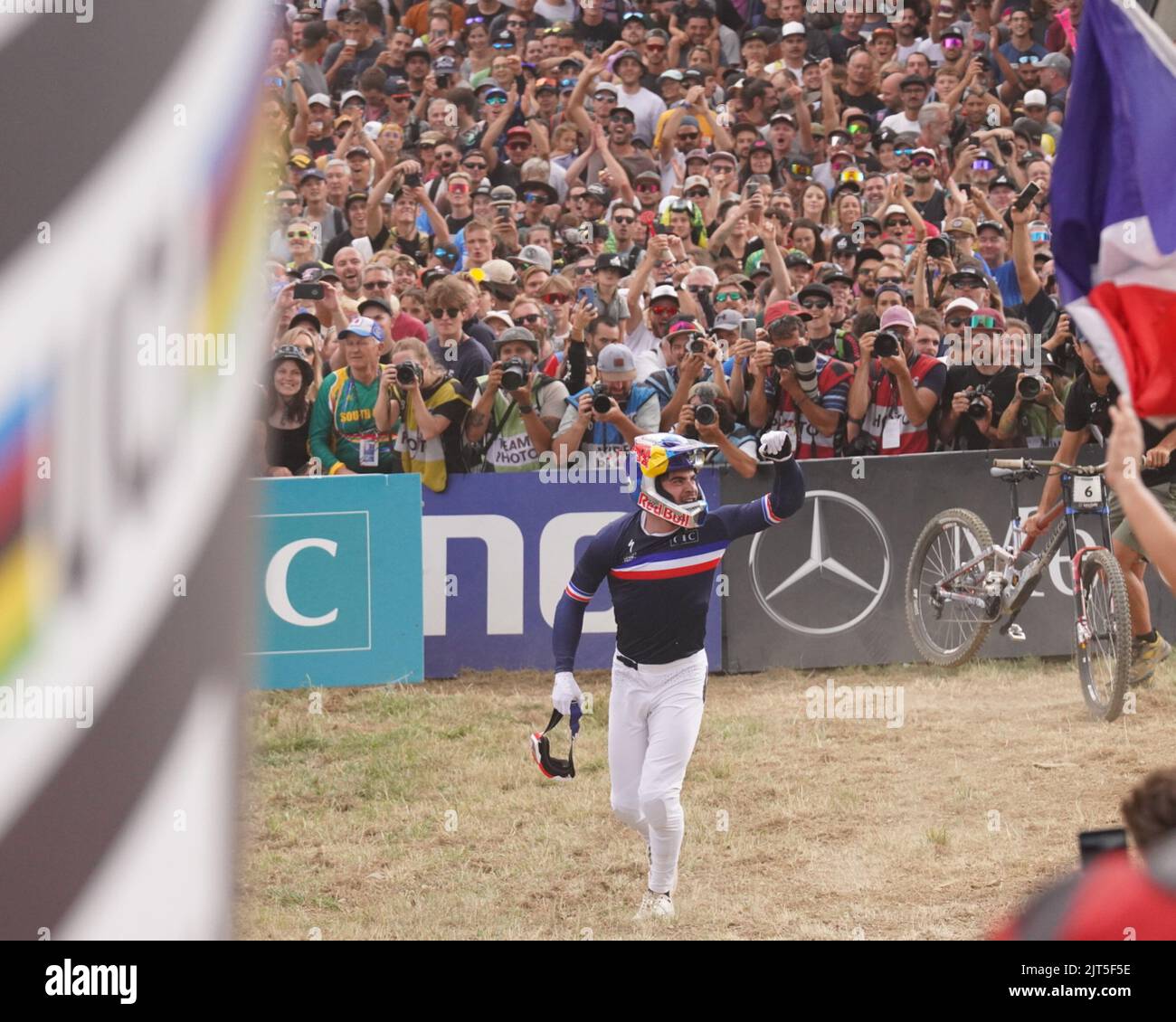 Les Gets, France. 27th Aug, 2022. 6 BRUNI Loic during UCI Mountain Bike ...