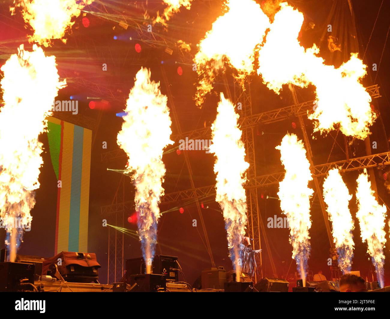 Dafina Zeqiri performing during the Sunny Hill Festival 2022 on August ...