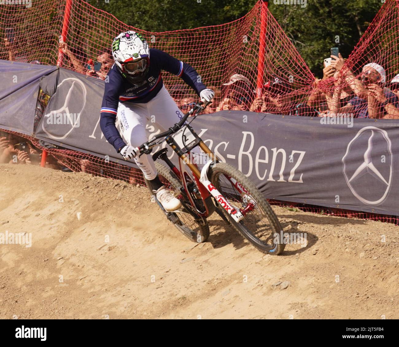 Les Gets, France. 27th Aug, 2022. 2 PIERRON Amaury during UCI Mountain ...