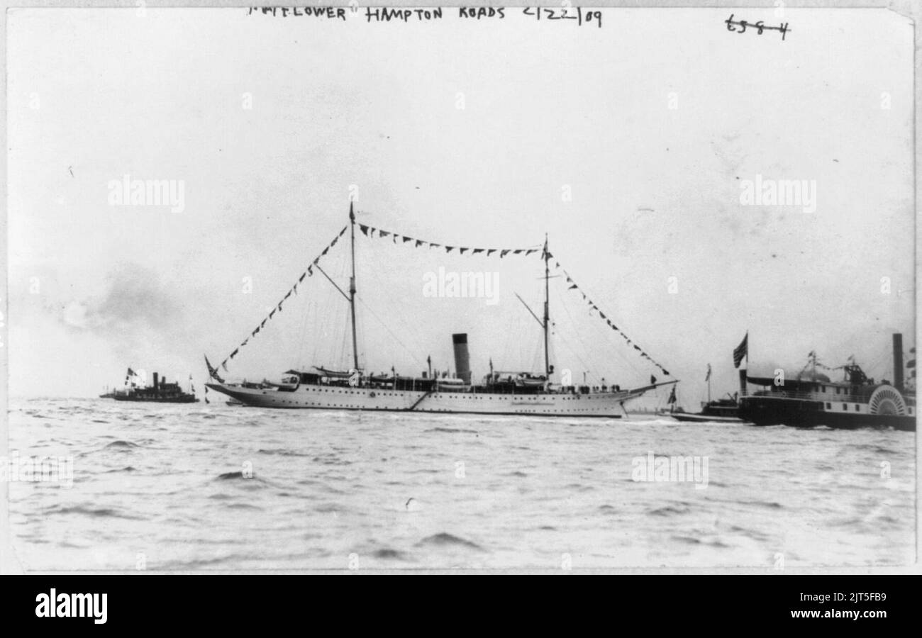 U.S.S. Mayflower at Hampton Beach, Virginia Stock Photo - Alamy