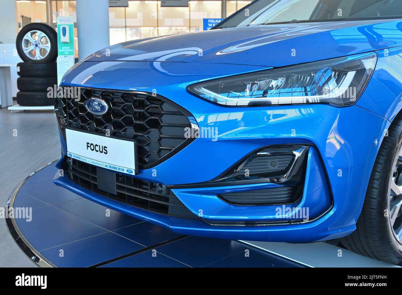 Gdansk, Poland - August 27, 2022: New model of Ford Focus presented in ...