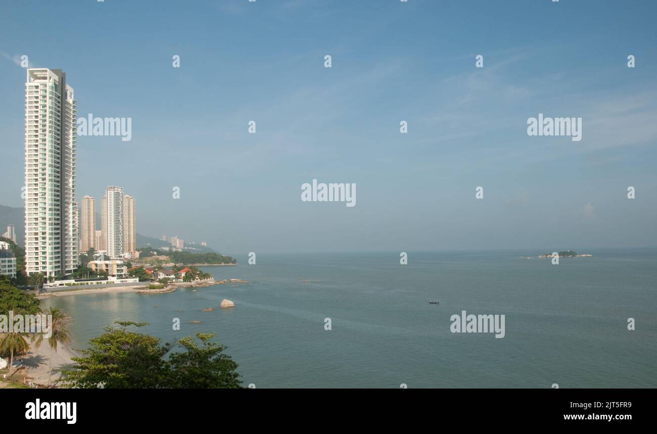 Sea View, George Town, Penang, Malaysia, Asia. Some high rise bulidings ...
