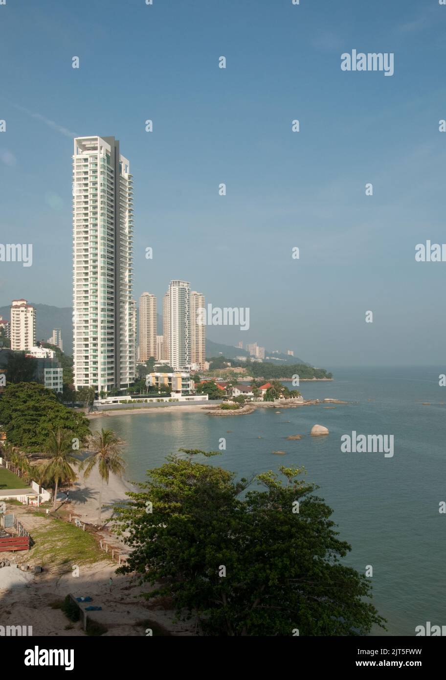 Sea View, George Town, Penang, Malaysia, Asia. Some high rise bulidings ...