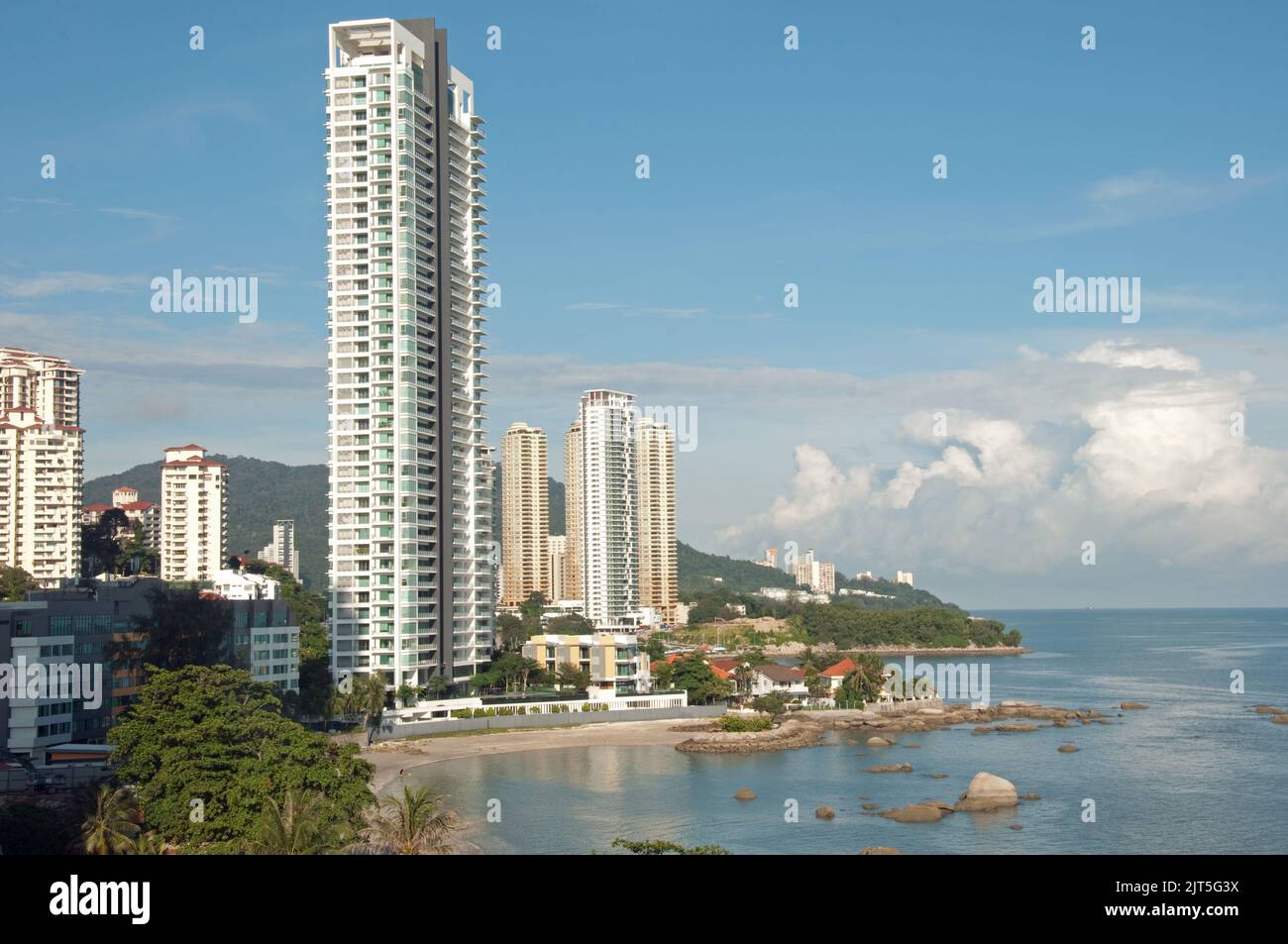 Sea View, George Town, Penang, Malaysia, Asia. Some high rise bulidings ...
