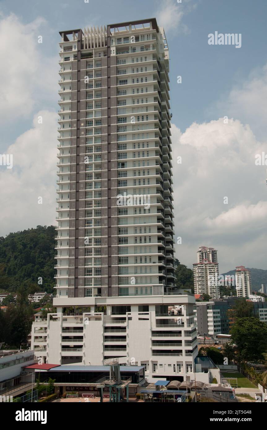 Skyscraper, George Town, Penang, Malaysia, Asia. As a modern, rapidly ...