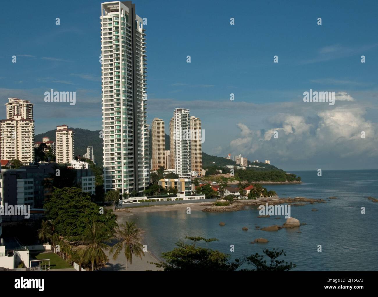 Sea View, George Town, Penang, Malaysia, Asia. Some high rise bulidings ...