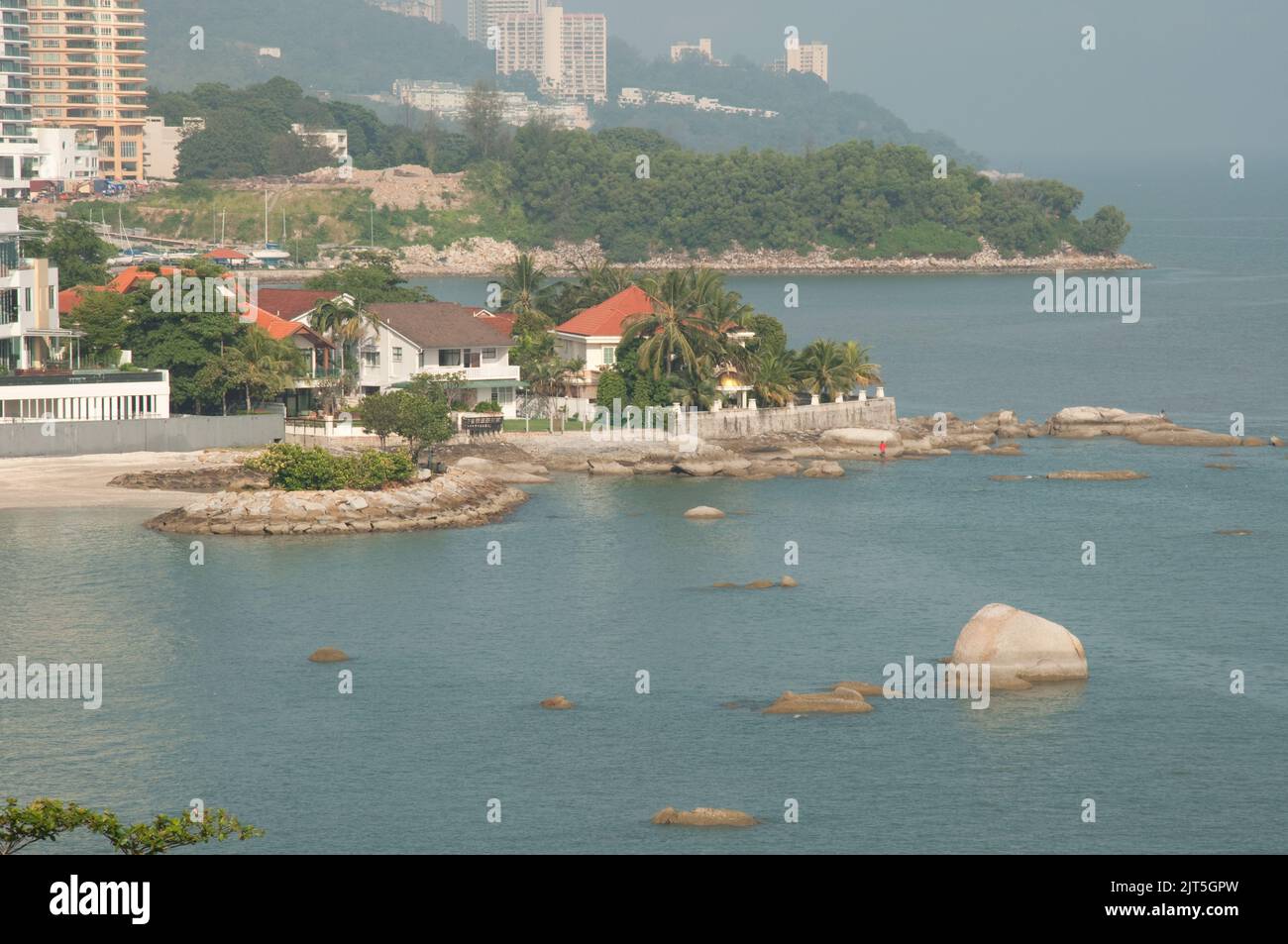 Sea View, George Town, Penang, Malaysia, Asia. Some high rise bulidings ...