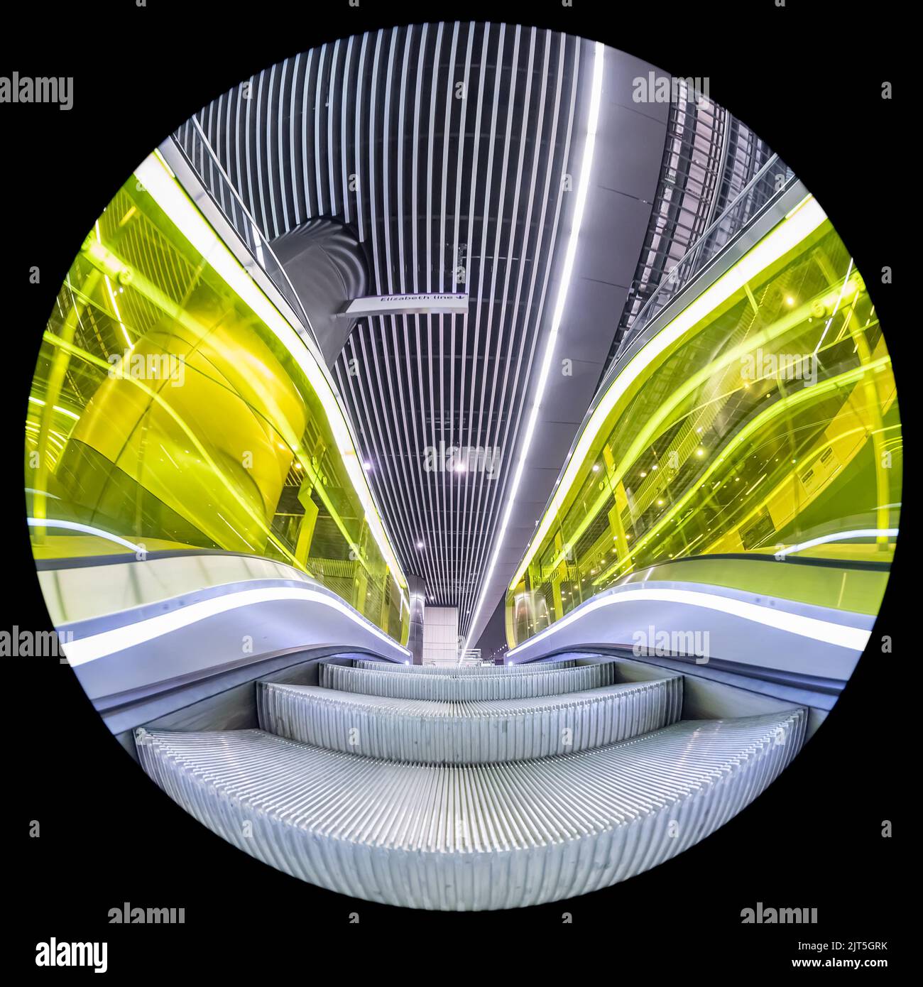 Canary Wharf - Elizabeth Line Station Stock Photo - Alamy
