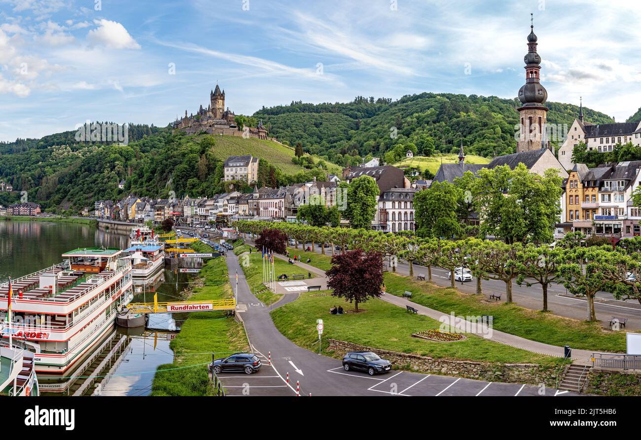 Cochem, Rhineland-Palatinate, Germany - 21 May 2022: The Reichsburg ...